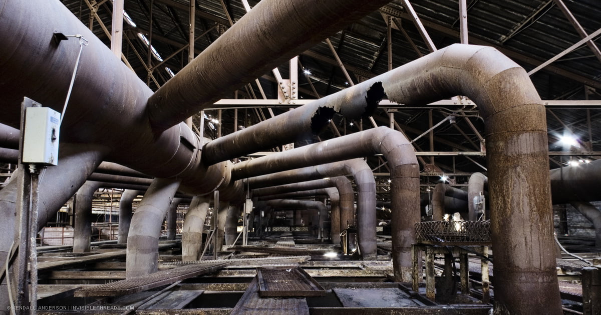 Spider Ducts - Colour | Toronto Don Valley Brickworks | Invisible Threads