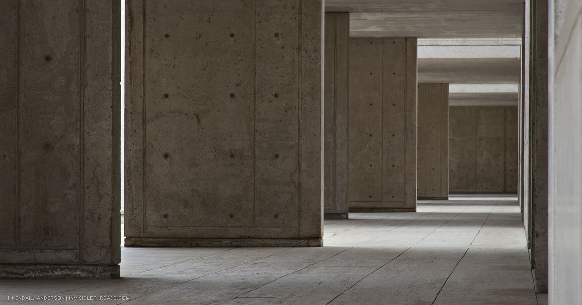 Salk Institute Concrete Hallway no.1 | Invisible Threads