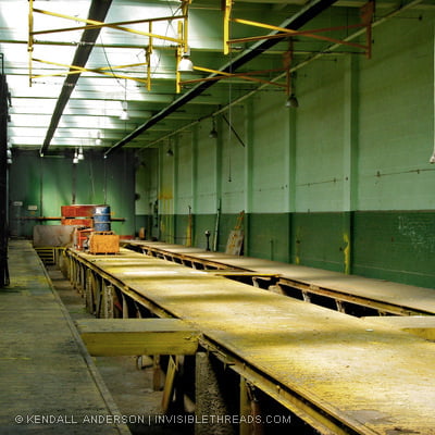 Maintenance Bay with Barrels | Wychwood TTC Car Barns | Invisible Threads