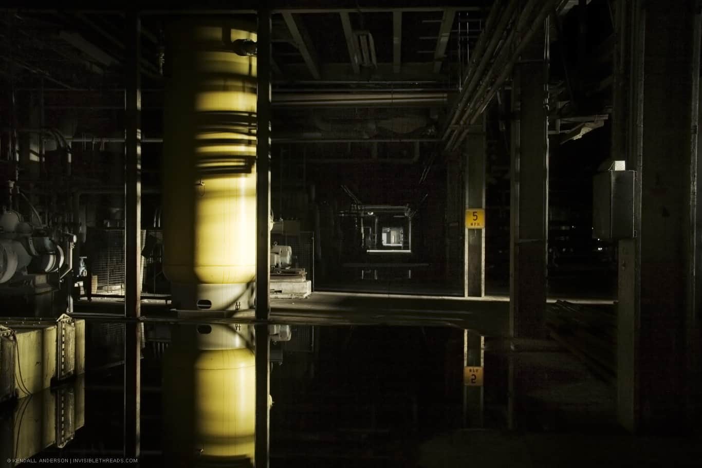 Yellow Cylinder Reflection | Lakeview Generating Station | Invisible ...